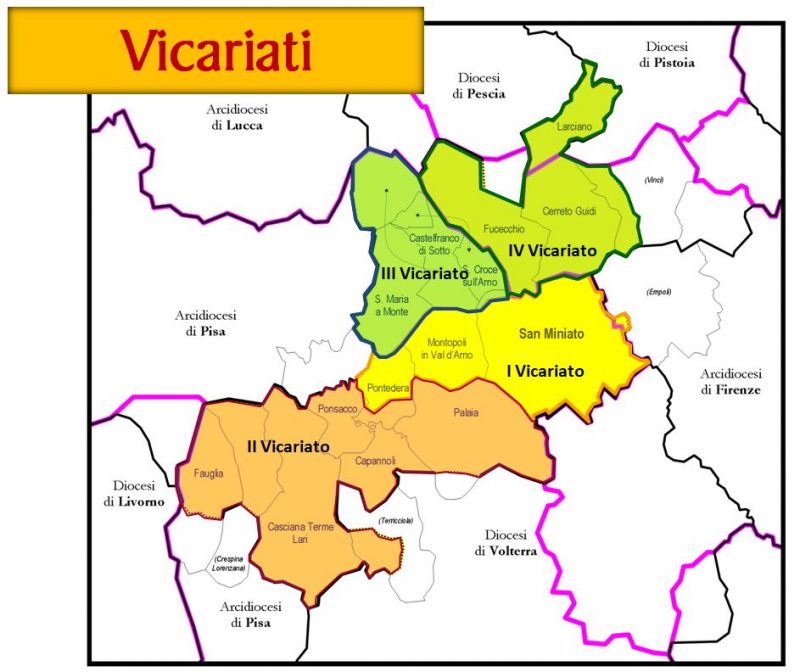 Vicariati e Unità Pastorali – Diocesi di San Miniato